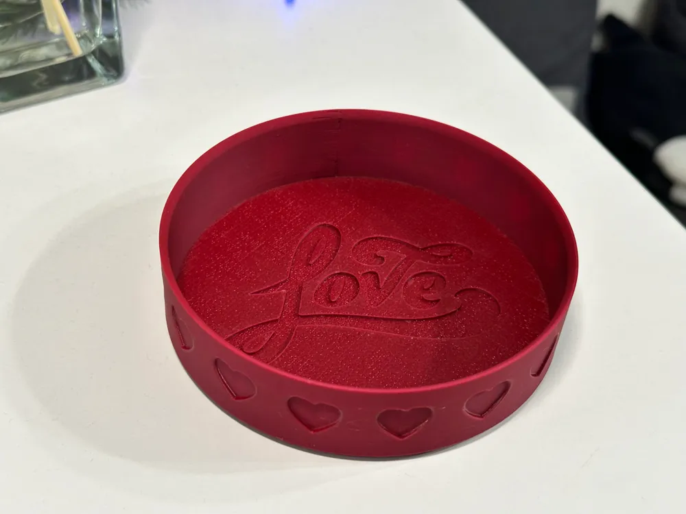 Hearts Love Engraving Plate for Valentine’s Day by Anton - MakerWorld
