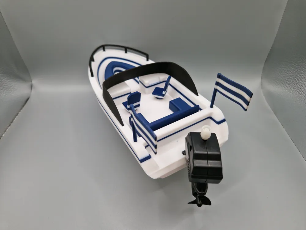 Speed Boat V2 For Kit 010 Motor - Free 3D Print Model - MakerWorld