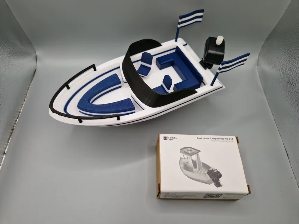 Speed Boat V2 For Kit 010 Motor - Free 3D Print Model - MakerWorld