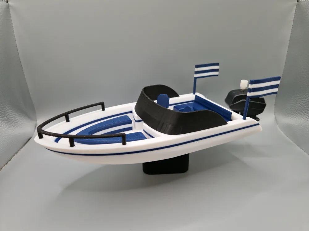 Speed Boat V2 For Kit 010 Motor - Free 3D Print Model - MakerWorld