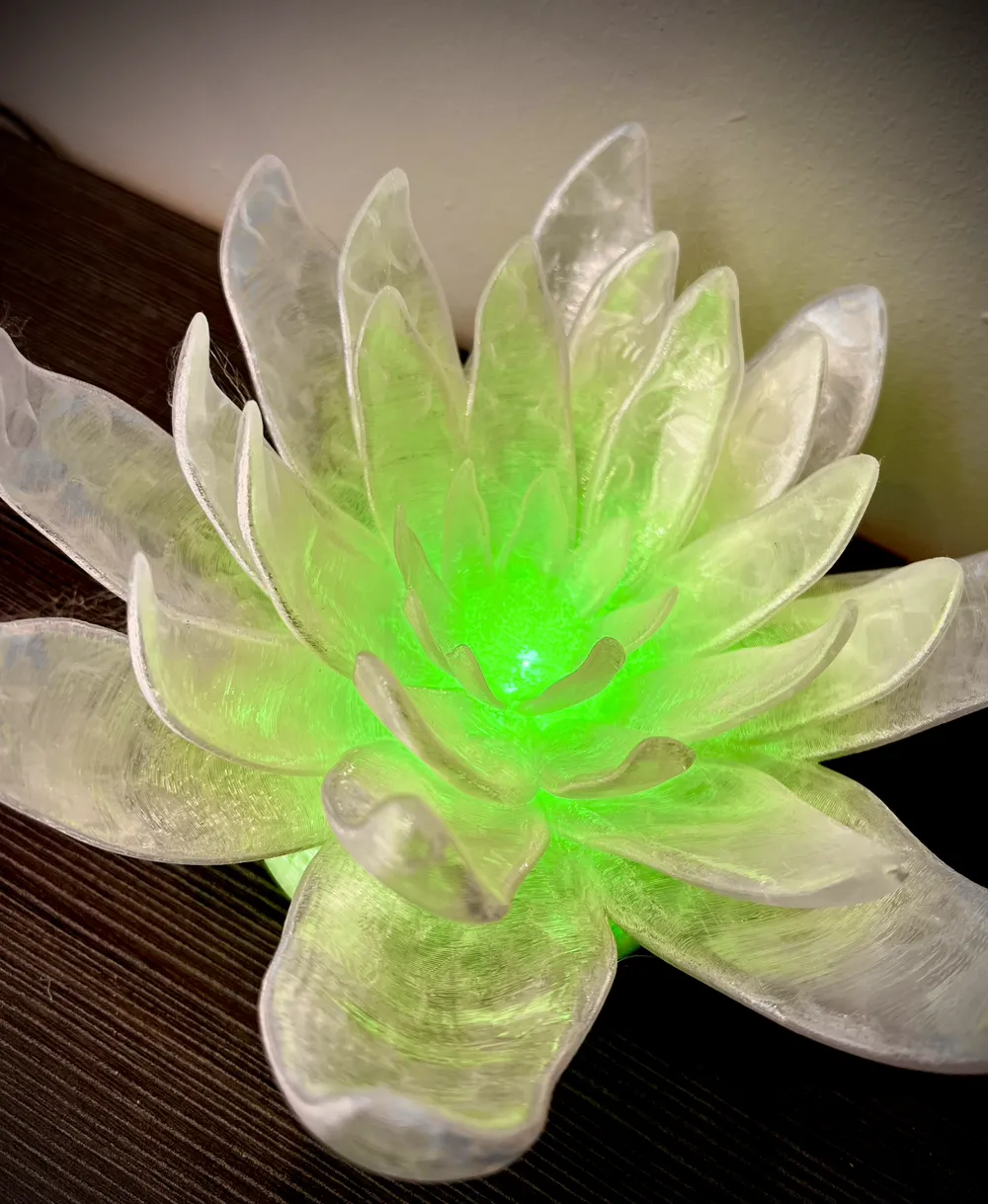 Lotus Flower Lamp - Free 3D Print Model - MakerWorld
