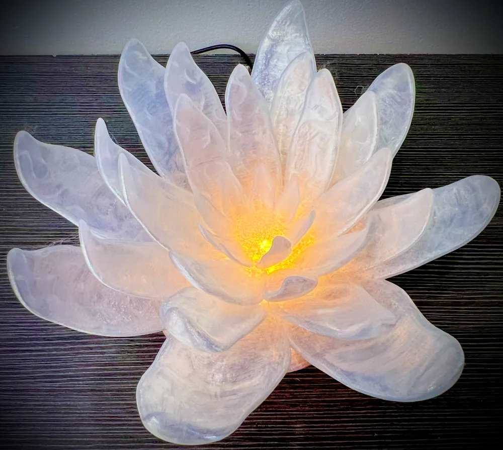 Lotus Flower Lamp - Free 3D Print Model - MakerWorld