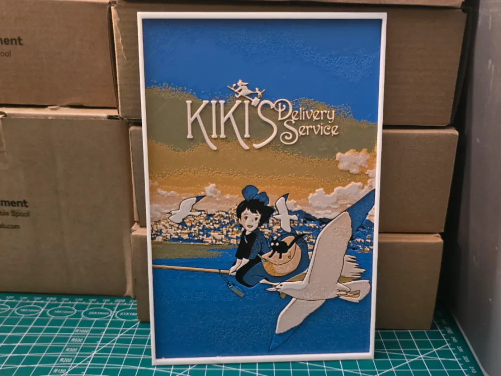 Kiki's Delivery Service - Hueforge Art by Lumpy3D MakerWorld: Download ...
