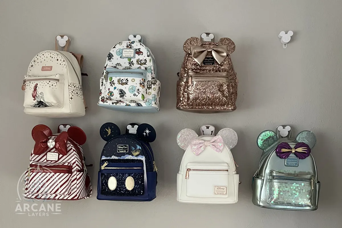 Colgador de pared para bolsas / sombreros / Loungefly de Mickey Mouse ...