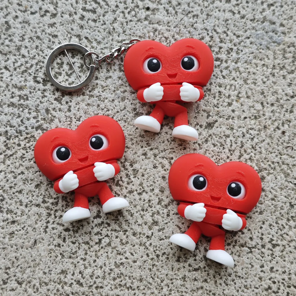 Valentine – Mini Coração Articulado Flexível - Modelo gratuito para ...