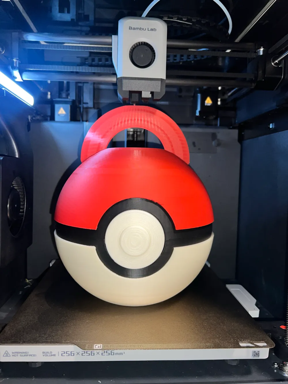 精灵球手提包1.0-Pokeball suitcase1.2【16cm小号版更新适配A1 mini】 - Modelo de ...