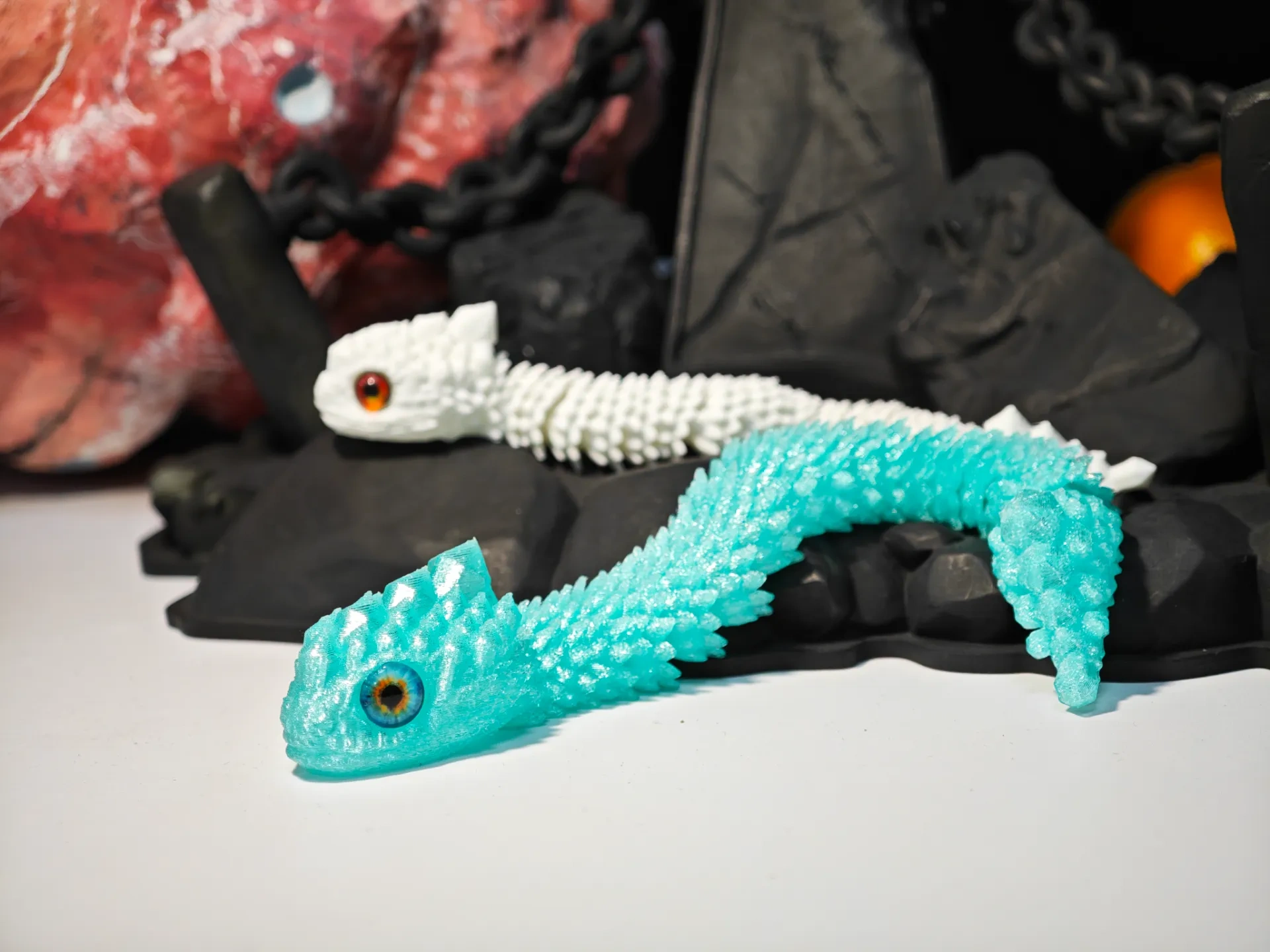 Year of the Snake - Crystal Viper ~ One-Piece Hinged Articulated ...