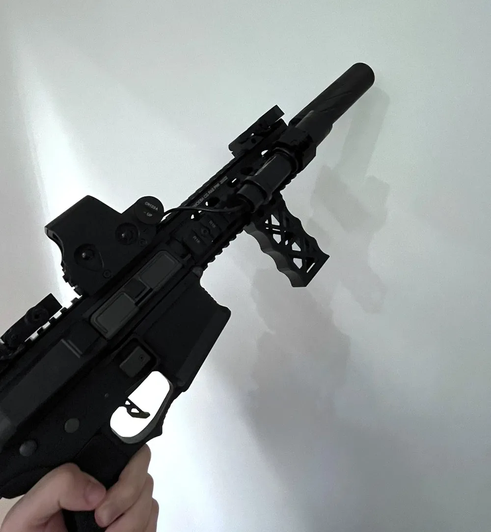 COD MW3 skeletal vertical grip by DND MakerWorld: Download Free 3D Models