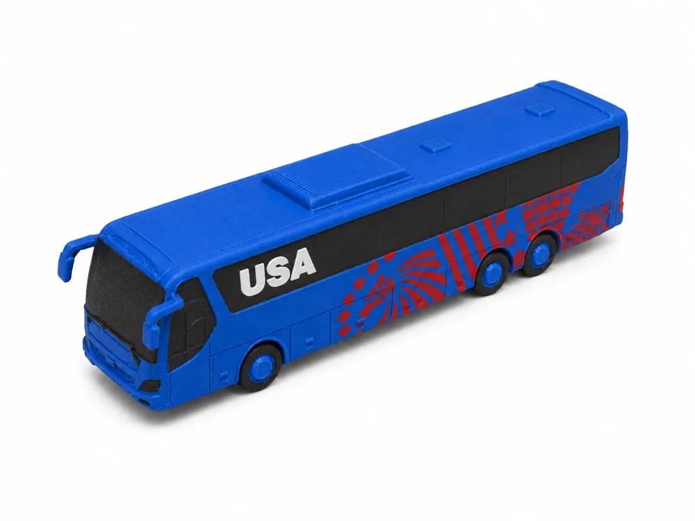 Tiny World Cup Bus - USA - Mini Car Series - Free 3D Print Model ...