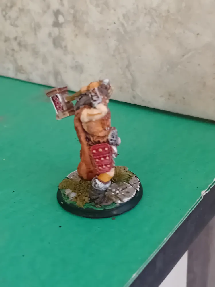 Dnd barbarian with war mallet -28mm mini-barbarian by Satan ...