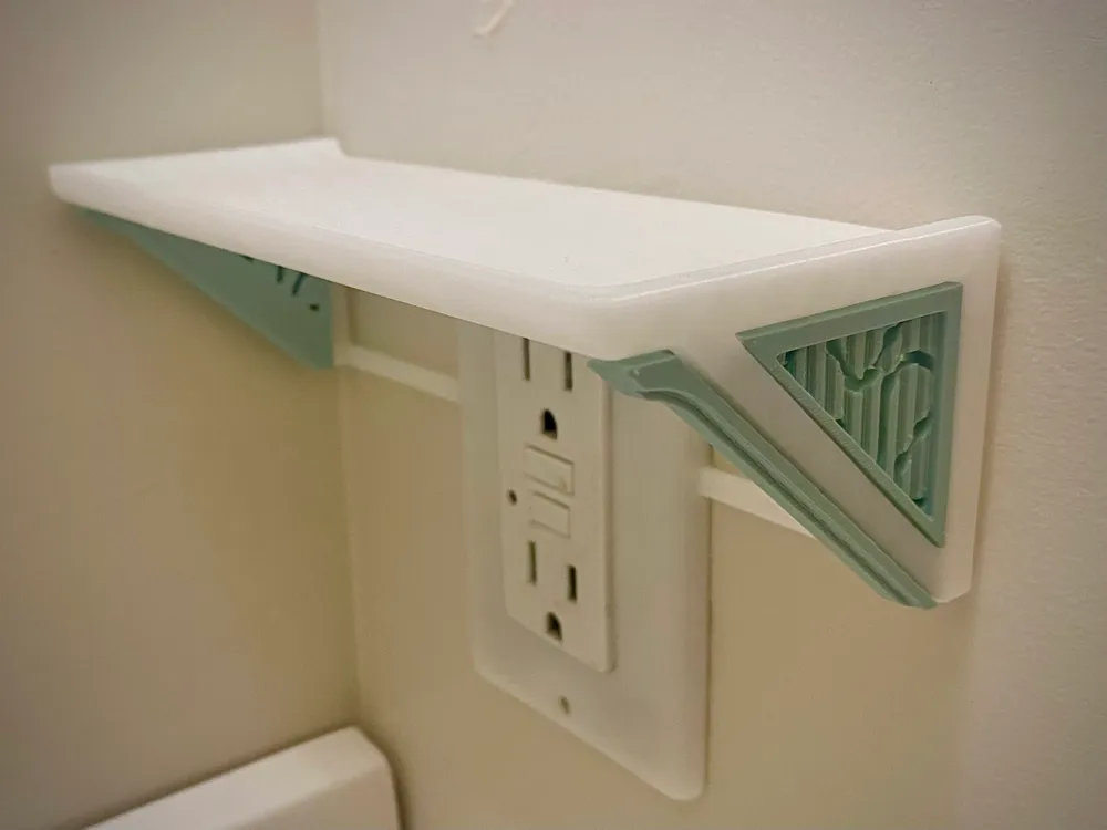 Small Shelf for Outlets by Entropy MakerWorld: Download Free 3D Models