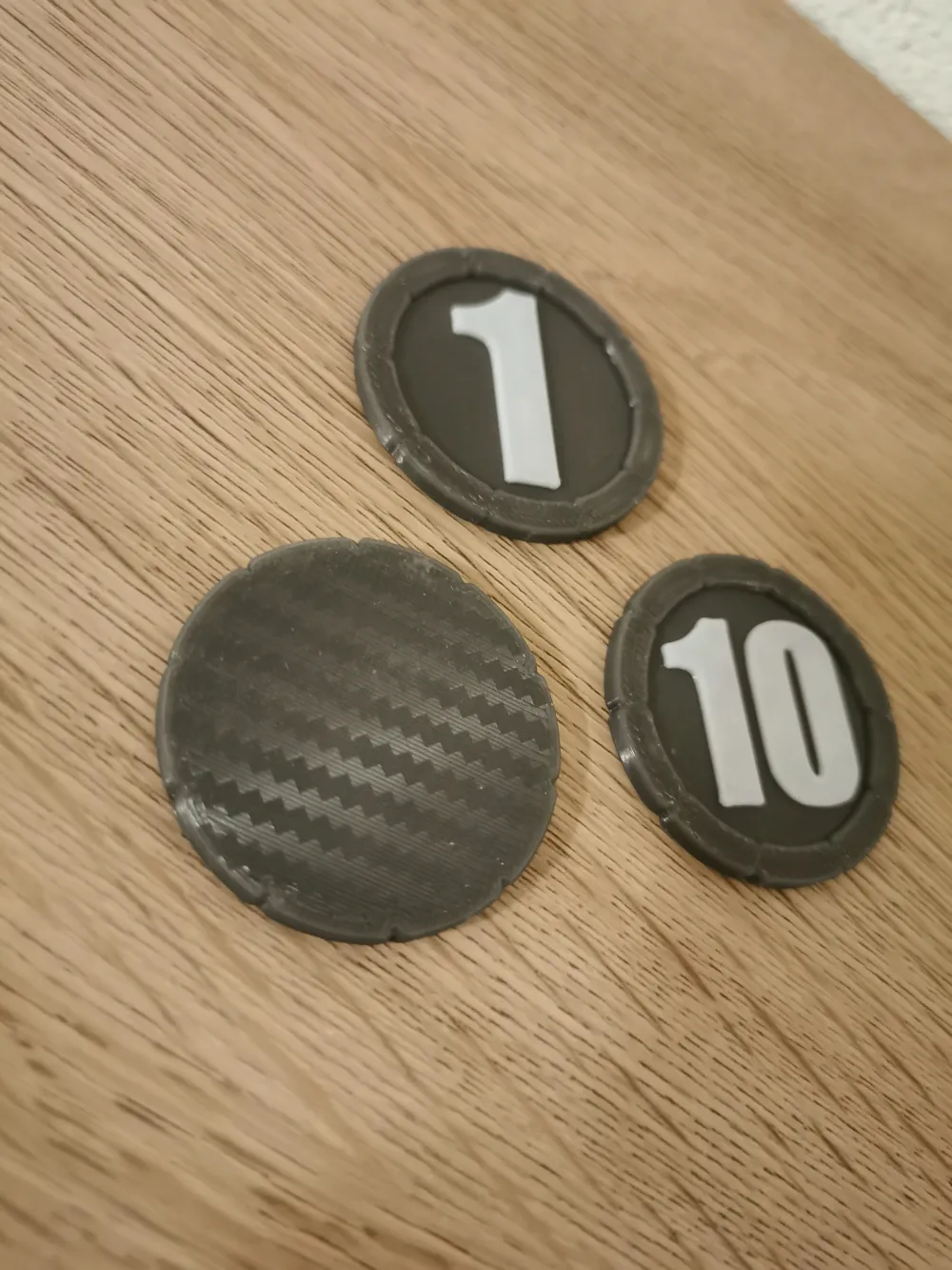 3D Printable Tokens – Values 1, 5, 10 by Radwulf MakerWorld: Download ...
