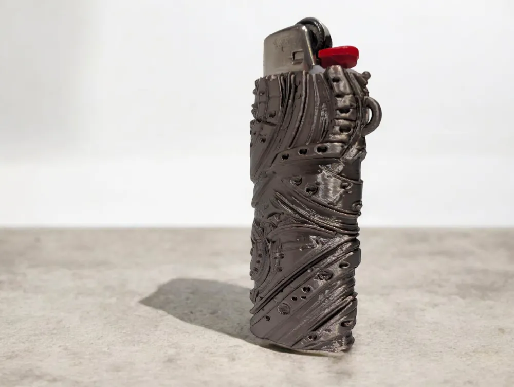 Cyber Lighter Case Keychain by Rad Makes MakerWorld: Download Free 3D ...