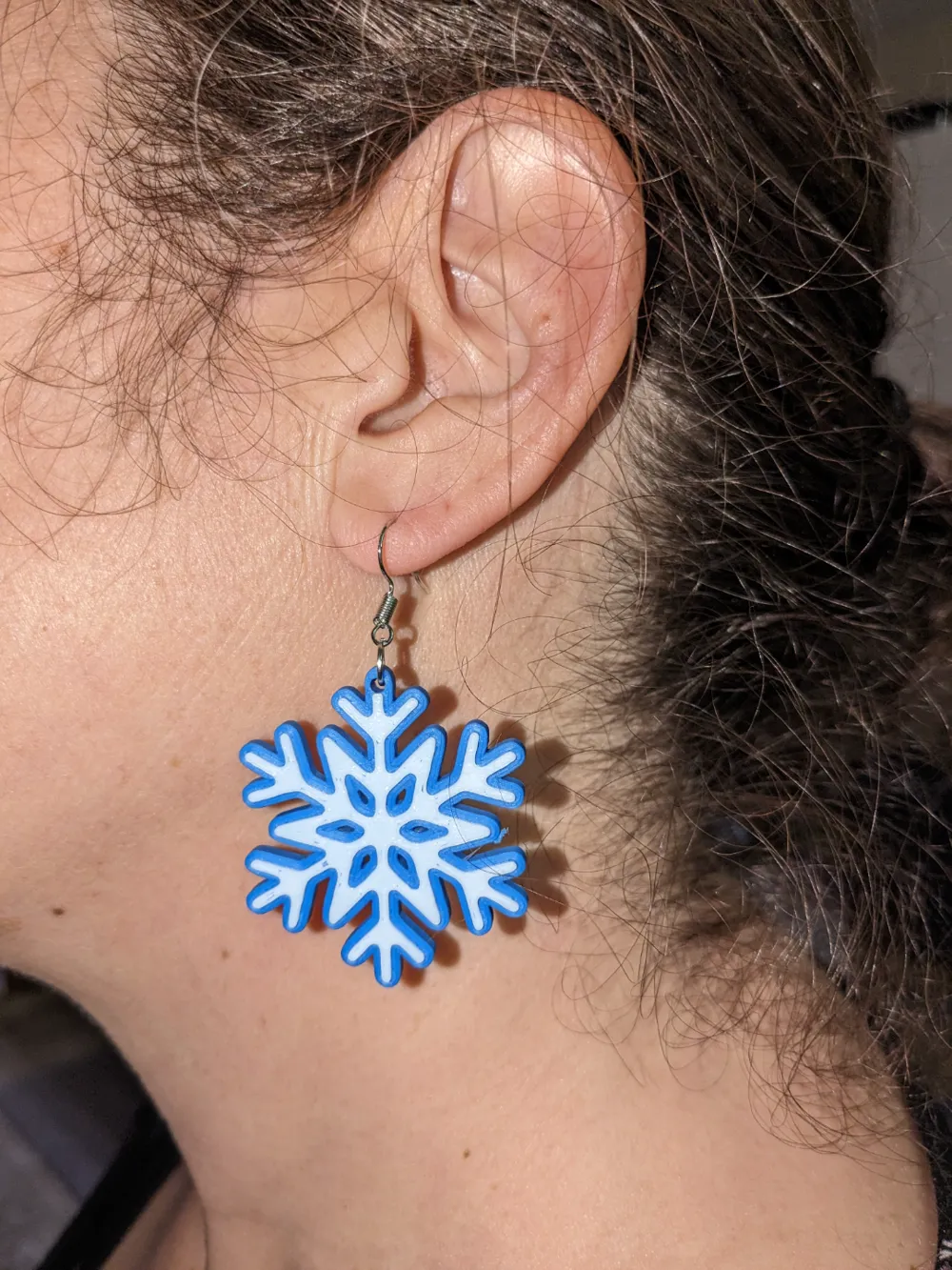 snowflake earring by geoff.pedder - MakerWorld