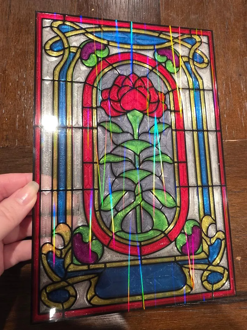 Stranger Things Creel House Door Stained Glass - Free 3D Print Model ...