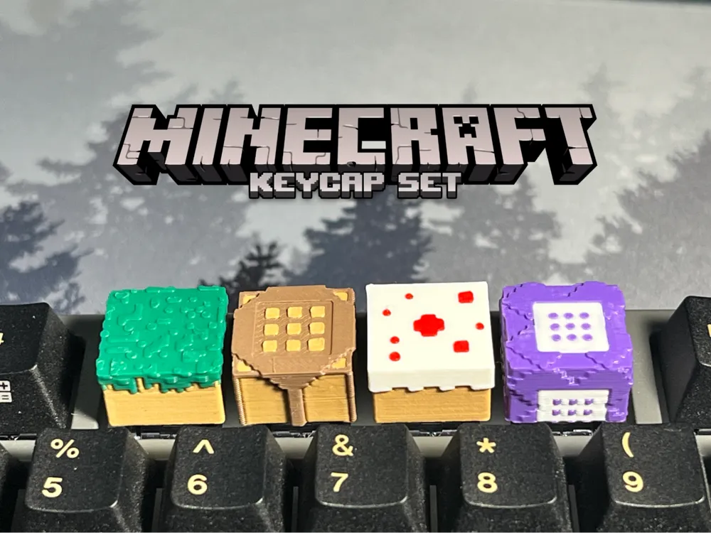 Minecraft Keycap Set by This & That MakerWorld: Download Free 3D Models