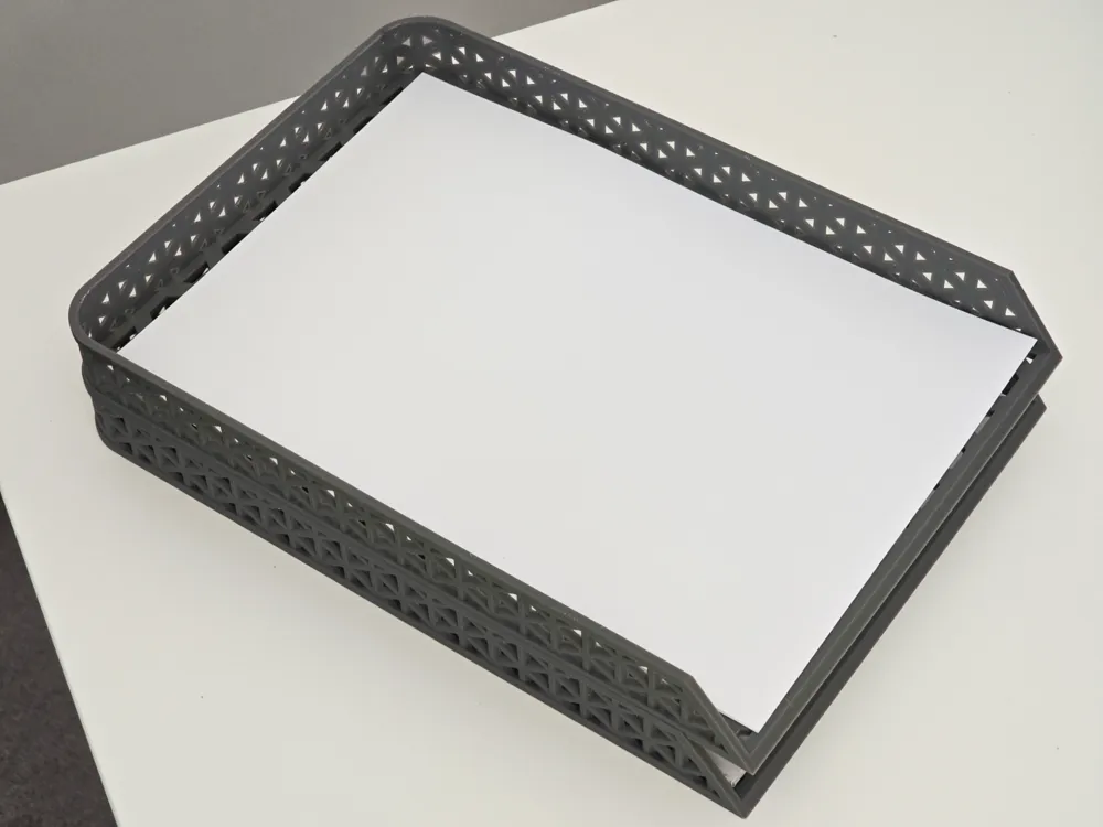 Designer Paper Tray (Stackable, A4 & 8.5"x11") - Free 3D Print Model ...