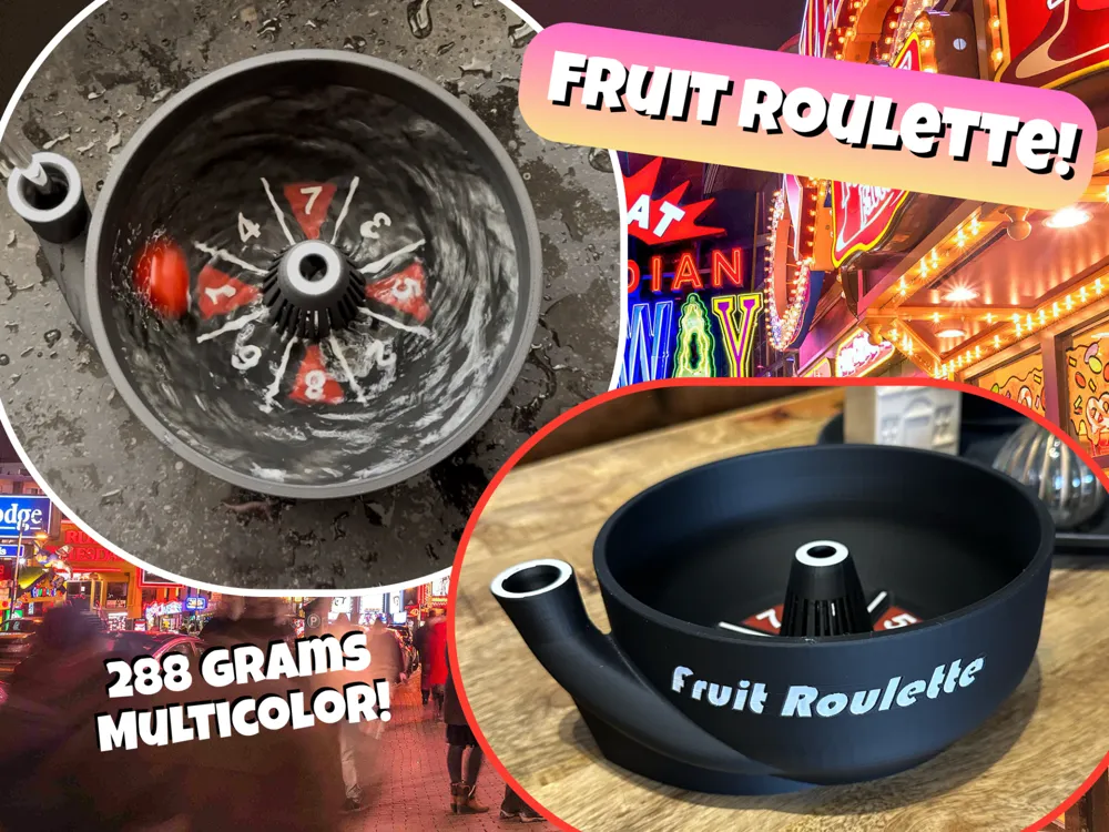 Fruit Roulette Wash Bowl - Free 3D Print Model - MakerWorld
