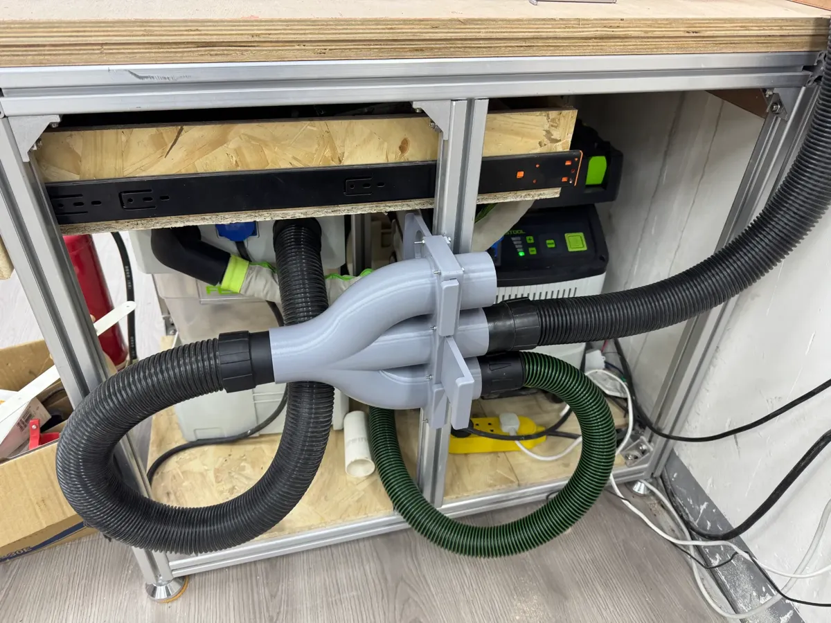 Festo Dust Collector Four-Way Valve - Free 3D Print Model - MakerWorld