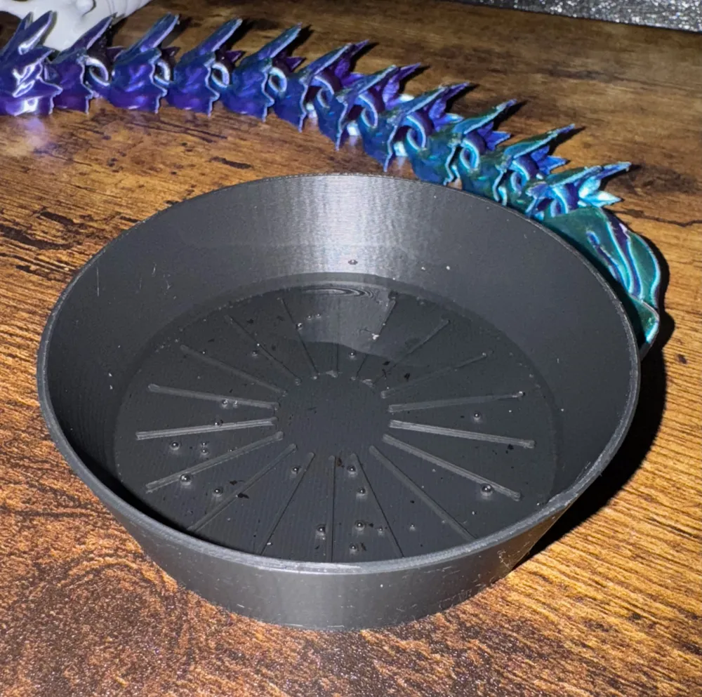 Sleek Drip Tray for 4-Inch Planters by RoxPrints - MakerWorld