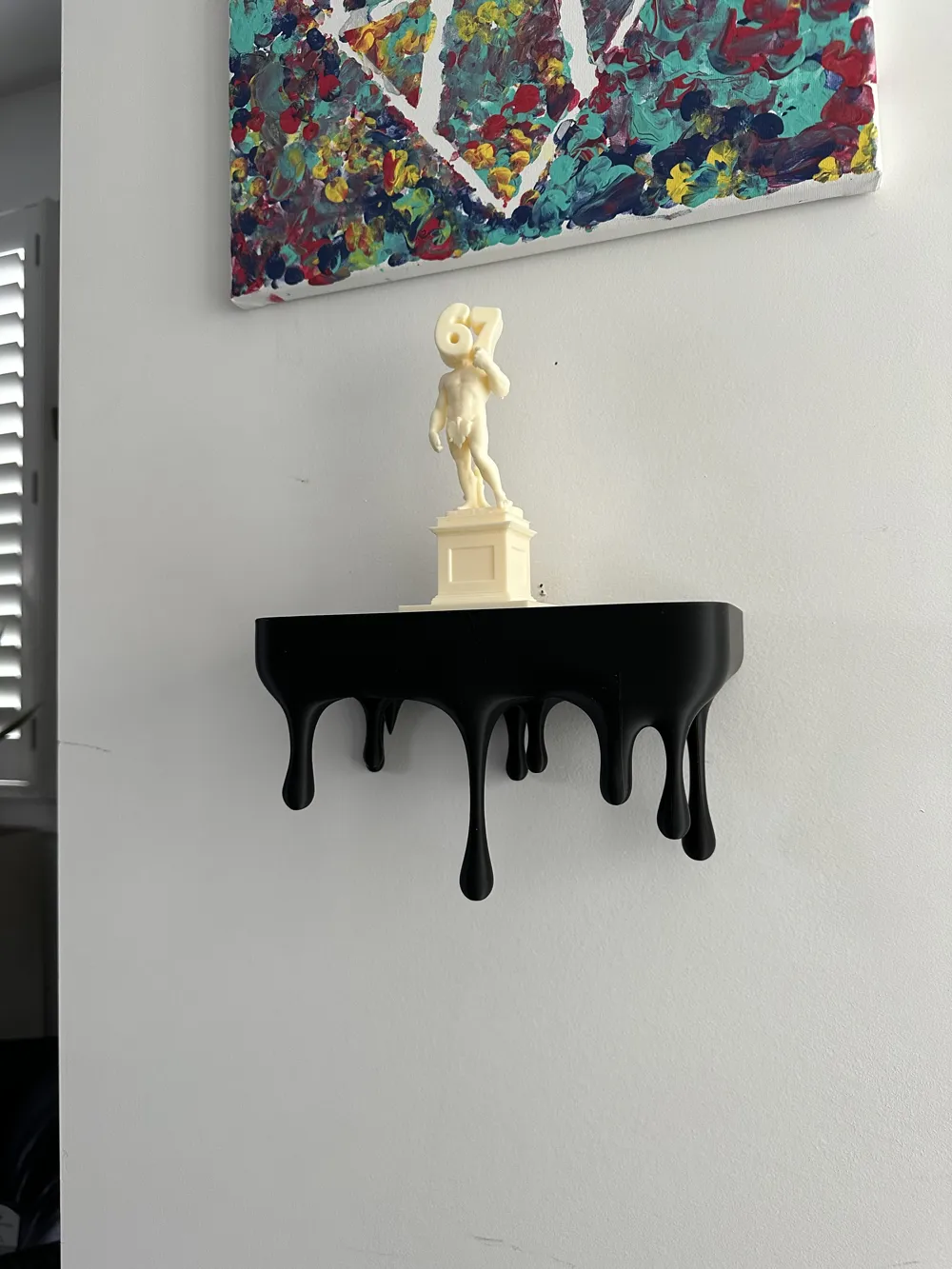 Drip Shelf (Melting Wall Shelf) - Free 3D Print Model - MakerWorld