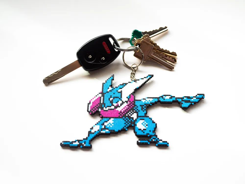 Pokemon Keychain Pack #16 Lucario Greninja Darkrai by Powerpill.prints ...