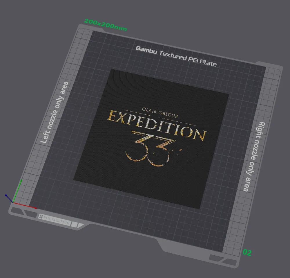 Expedition 33 plate for H2D - Hueforge - Free 3D Print Model - MakerWorld