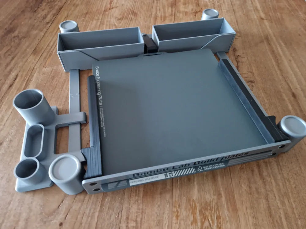 THE BASE P1P X1C X1E P1S Buildplate Storage Tray by Chris1974 - MakerWorld