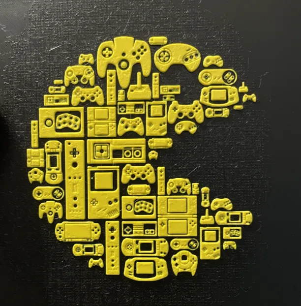 Pacman Retro Art / Video Game / Wall Art / 2d art by 3D Prints This ...