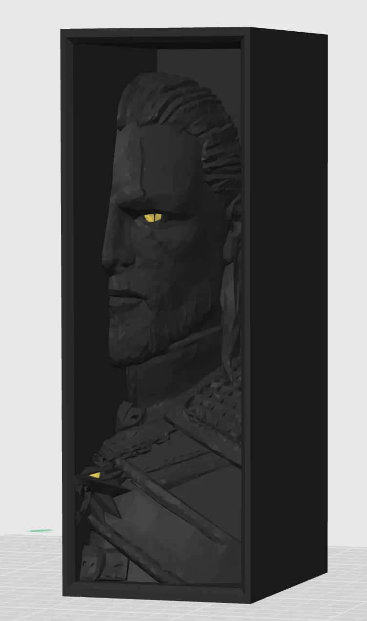 Geralt of Rivia The Witcher Book Nook / Divider - Free 3D Print Model ...