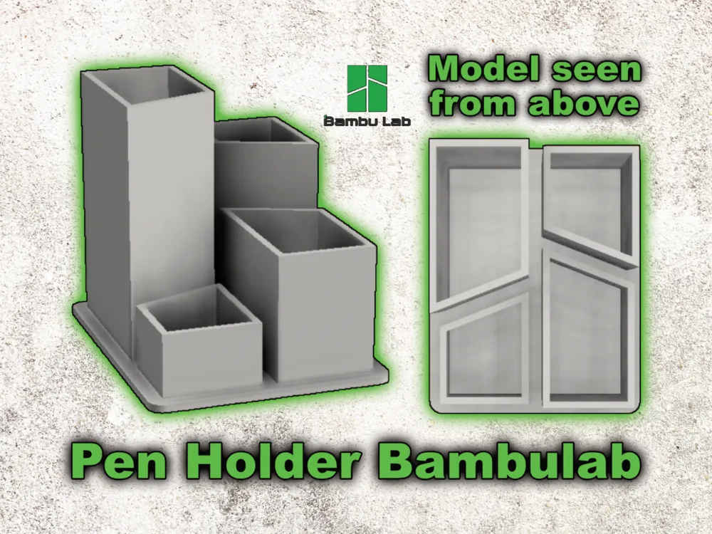 Pen Holder Bambulab by roby85r MakerWorld: Download Free 3D Models