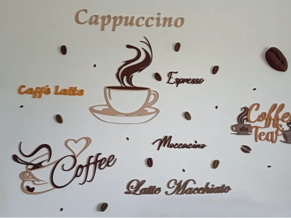 Coffee Fonts - Free 3D Print Model - MakerWorld