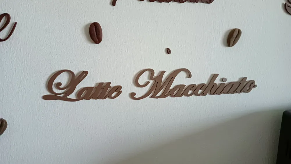 Coffee Fonts - Free 3D Print Model - MakerWorld