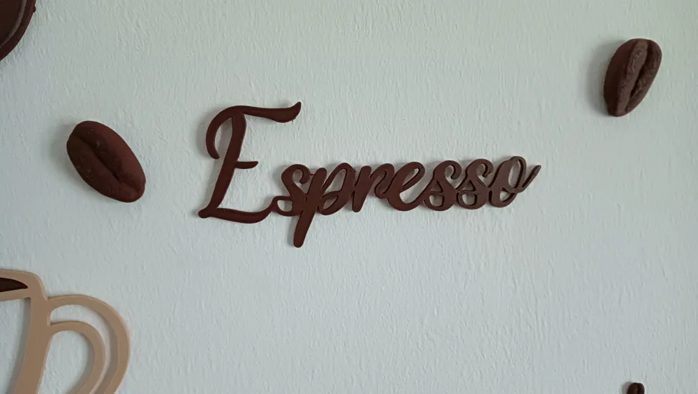 Coffee Fonts - Free 3D Print Model - MakerWorld