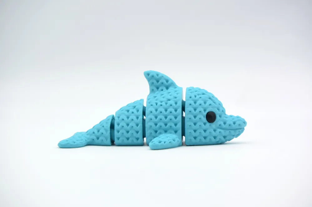 Knitted Articulated Dolphin - Free 3D Print Model - MakerWorld