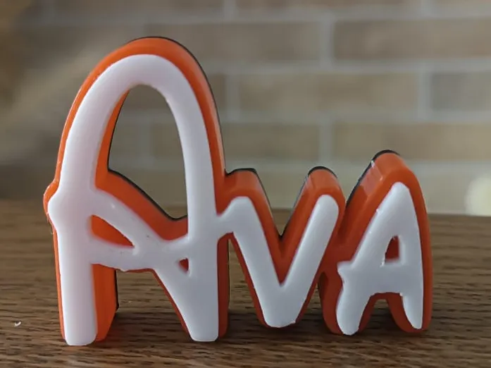 Ava Disney Name Sign Baby Shower letter 3D Art by Fabbiotto MakerWorld ...