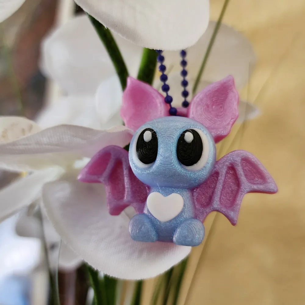 Kawaii Valentine Heart Bat - Free 3D Print Model - MakerWorld