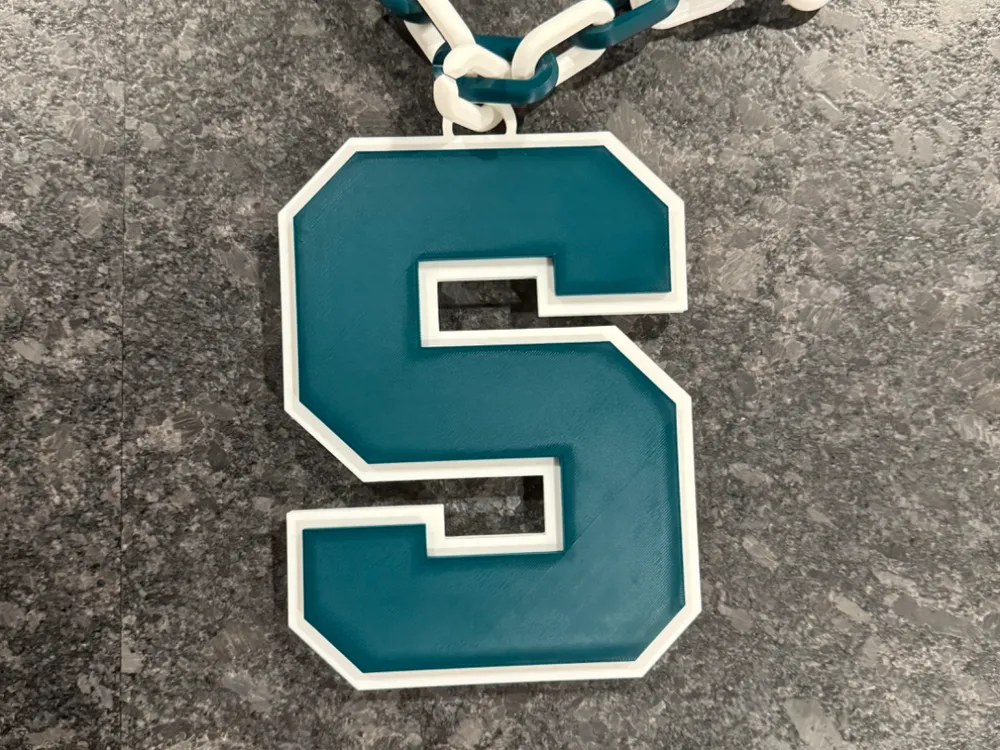 Michigan State University Block S Chain - Free 3D Print Model - MakerWorld