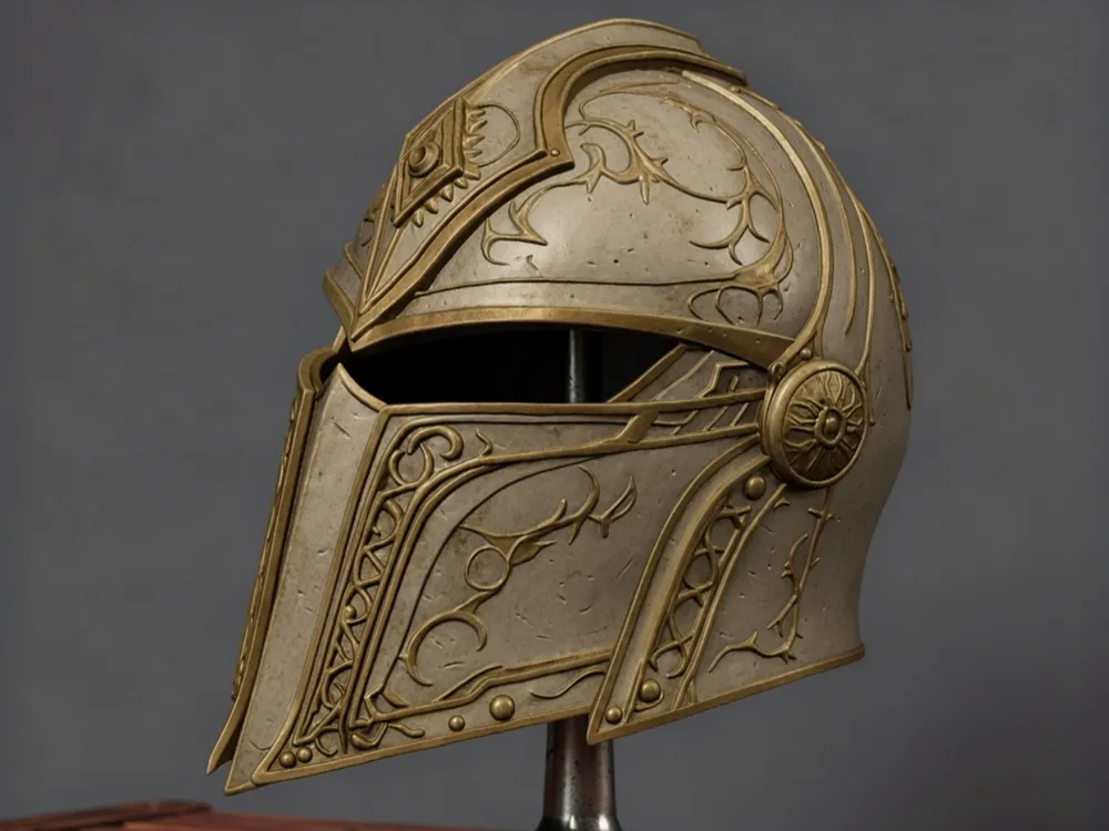 Desert Templar Helmet - Free 3D Print Model - MakerWorld