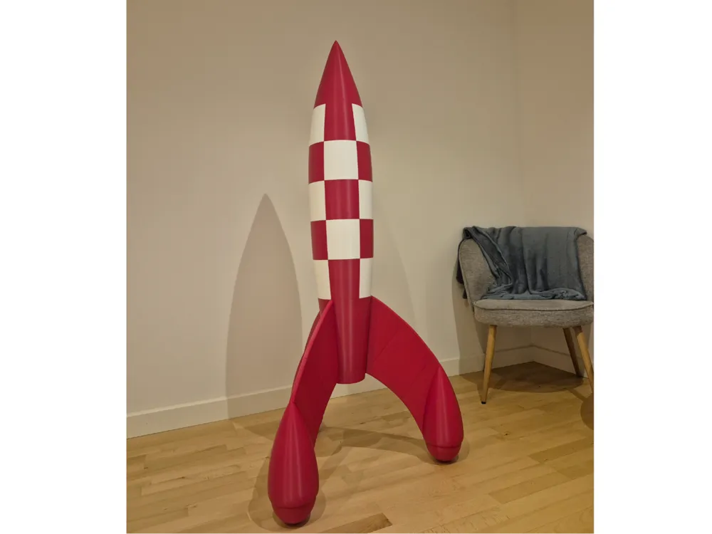 Tintin rocket 150 cm - Free 3D Print Model - MakerWorld