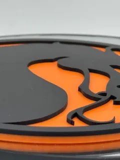 Mortal Kombat Logo Raised by sesh3d - MakerWorld