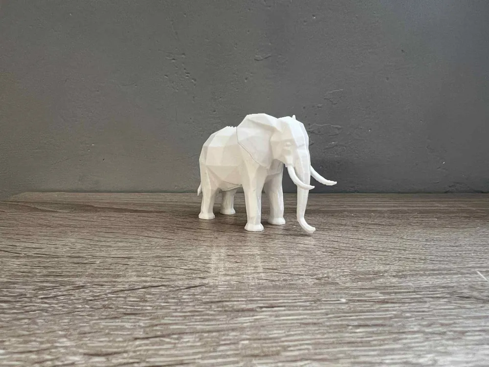 Elephant - Low Poly - Amazing Animal - Free 3D Print Model - MakerWorld
