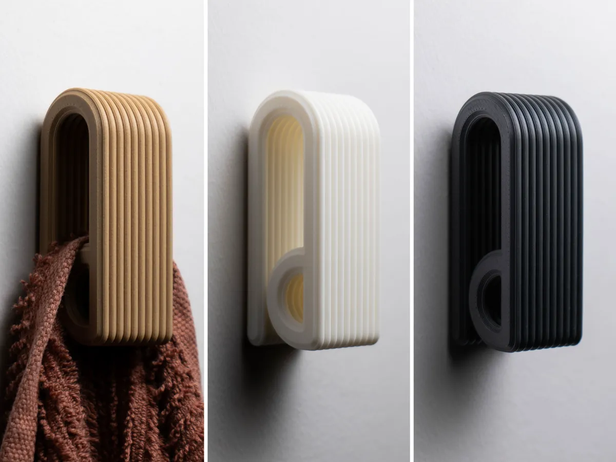 Pressure-locked Towel Hanger | Auto-locking Hanger - Free 3D Print ...