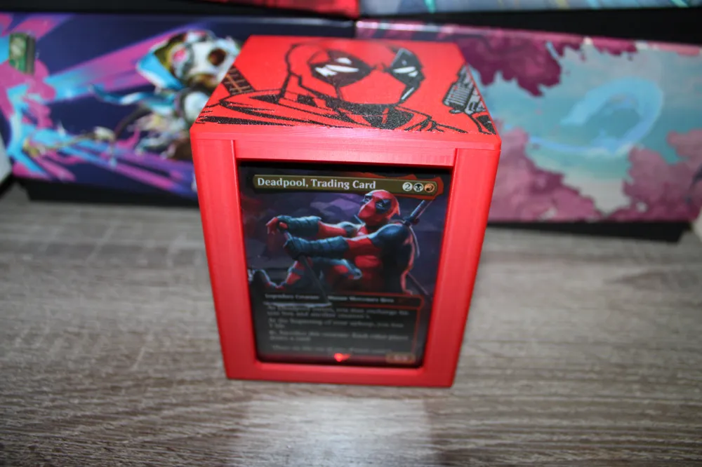 MTG EDH Commander Showcase Deck Box - Deadpool by Westly MakerWorld ...