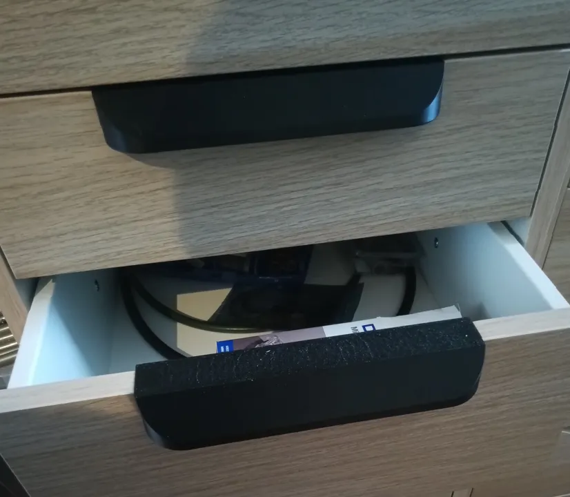 Ikea Alex (2023+) Snap-Fit handle with screw holes Remixed by ForceM 3D ...