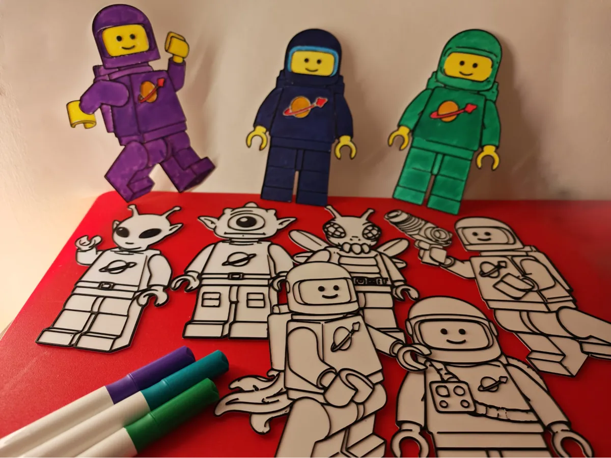 Space Minifig Coloring Set - Free 3D Print Model - MakerWorld
