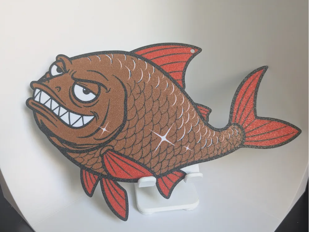 Grumpy Cartoon Redfin - Free 3D Print Model - MakerWorld