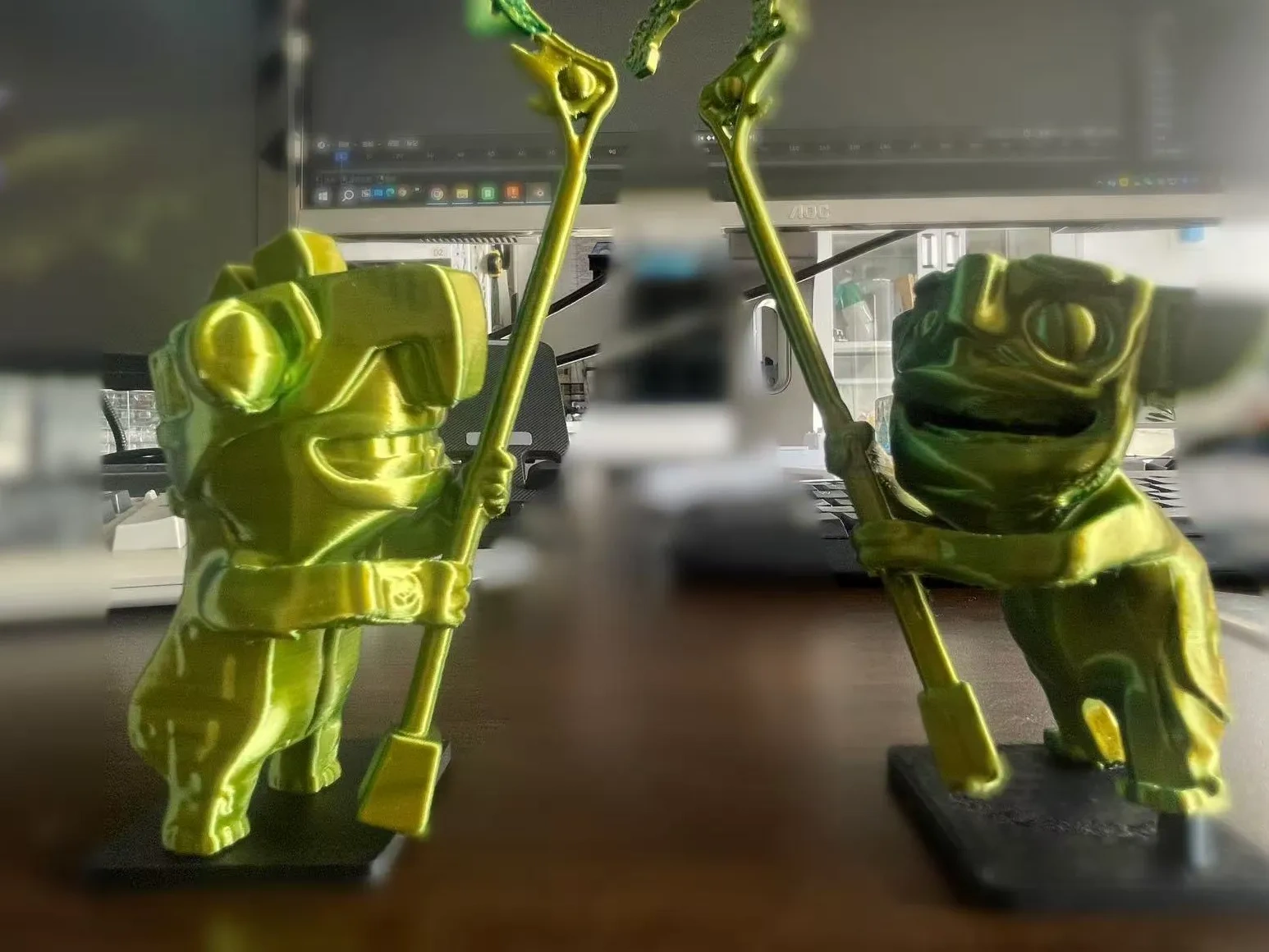 Boundary Beast Base for the work “Boundary Beast with his staff is ...