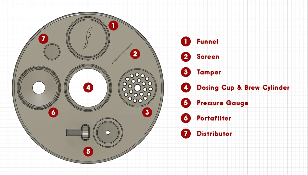 Flair Caddy Pro – Kostenloses 3D-Druckmodell – MakerWorld