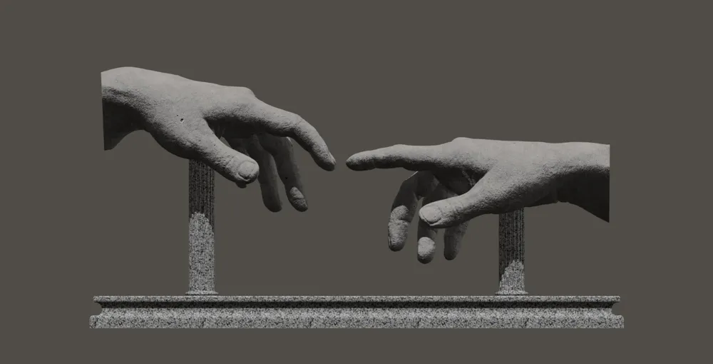 La Creación de Adán / Miguel Ángel Buonarroti por Van.Illa MakerWorld ...